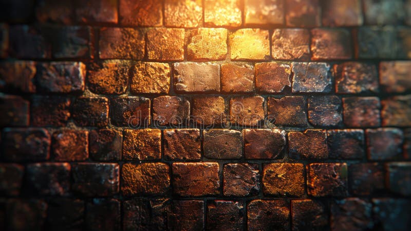 Rustic and Weathered Brick Wall Surface with Intricate Patterns Stock ...