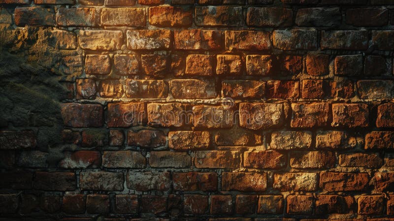 Rustic and Weathered Brick Wall Surface with Intricate Patterns Stock ...