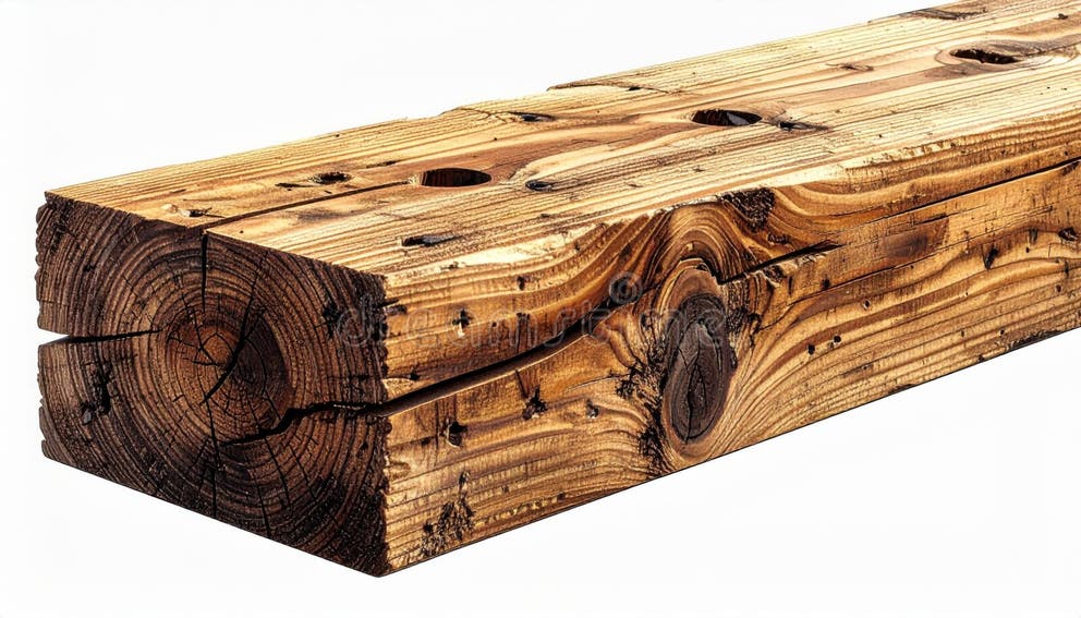 Rustic Weathered Brown Wooden Beam Texture Stock Illustration ...