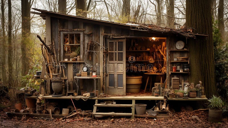 Shed Forest Workshop Stock Illustrations – 12 Shed Forest Workshop ...