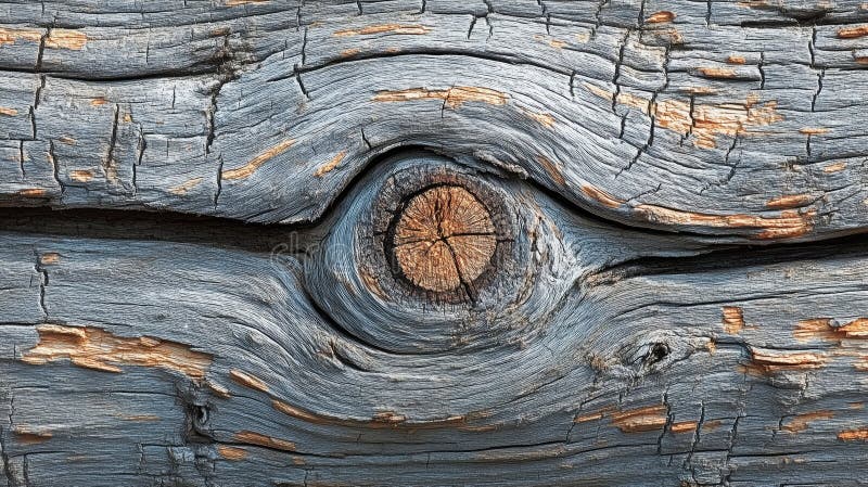 Rustic Weathered Wood Texture: Knotted Timber Background Stock ...