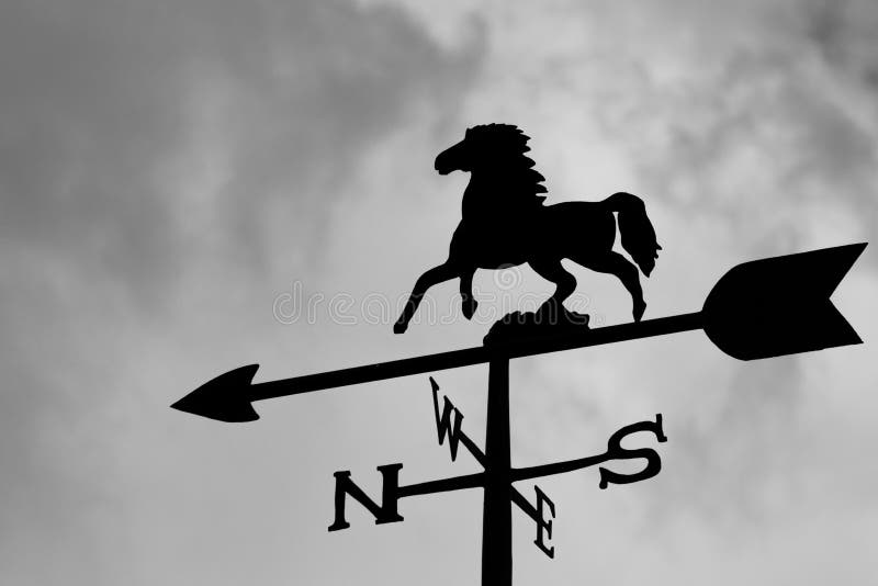 Rustic Weathervane stock photo. Image of direction, blue - 29474286