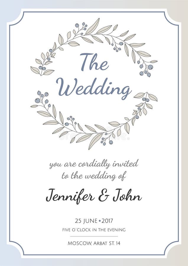 Rustic wedding card stock vector. Illustration of frame - 98767245