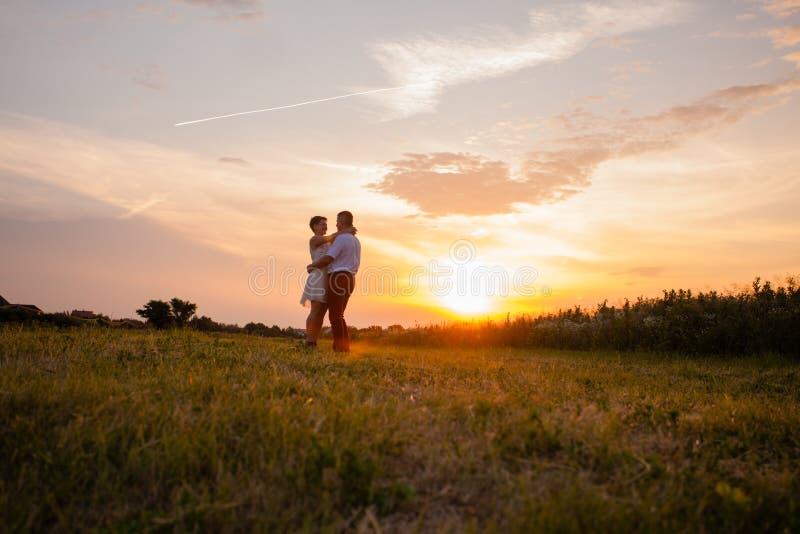 Wedding sunset stock photo. Image of flowers, husband - 19916604