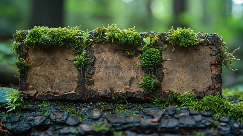 Rustic Wedding Decor: Handcrafted Seating Plan with Moss, Bark, and ...