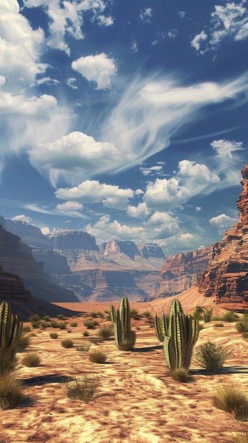 Rustic Western Landscape. Old West Saloon and Desert Scene Concept ...