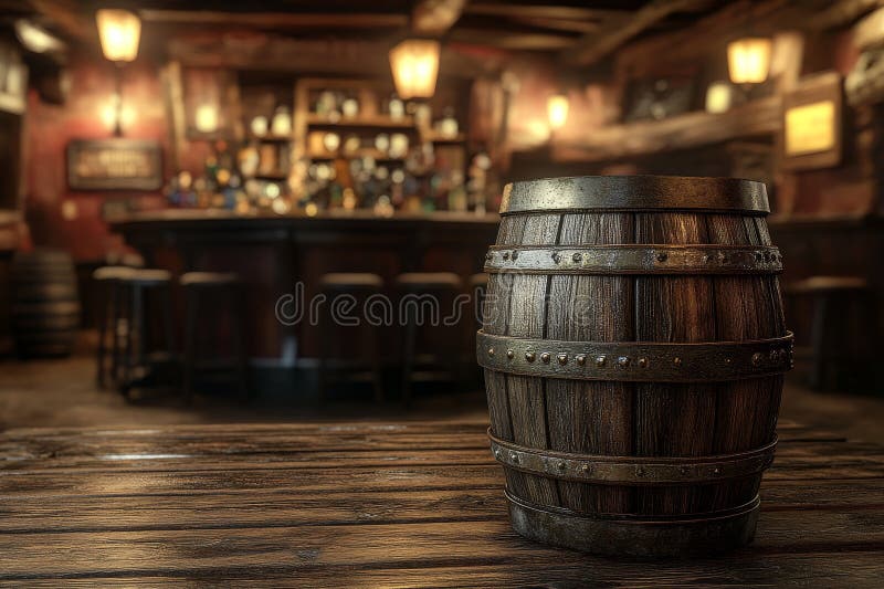 Rustic Western Saloon with Bar, Tables, Chairs, and Vintage Decor ...