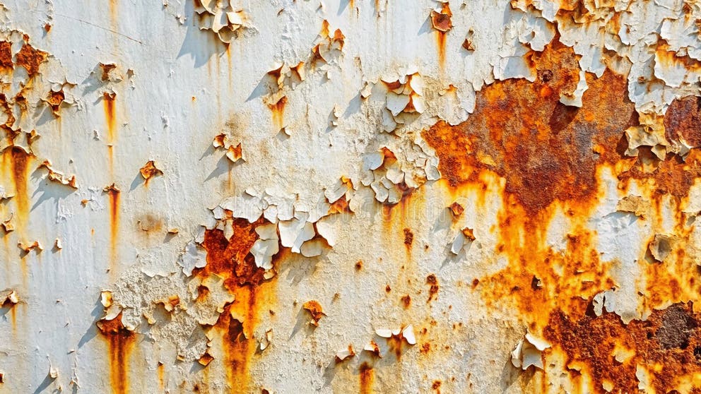 Rustic White Wall Food Photography Backdrop Textured Rust Paint for ...