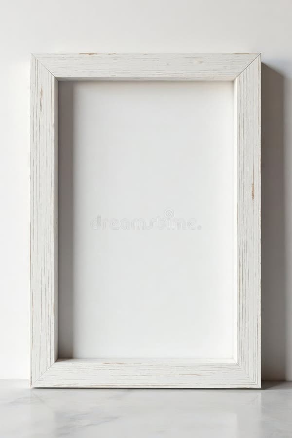 Rustic White Wood Frame Mockup, Clean Background, Photography, White ...