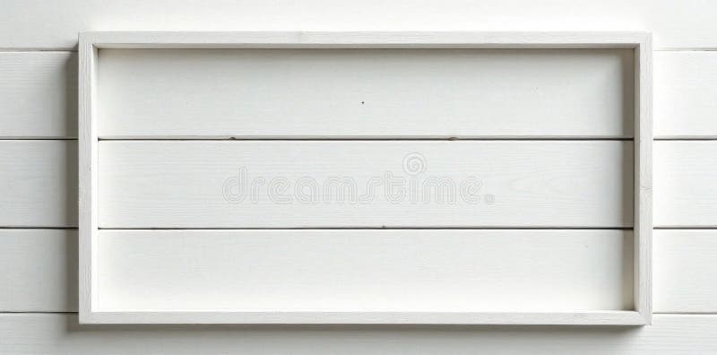 Rustic White Wood Frame Mockup, Clean Background, Rustic, Vintage Stock ...