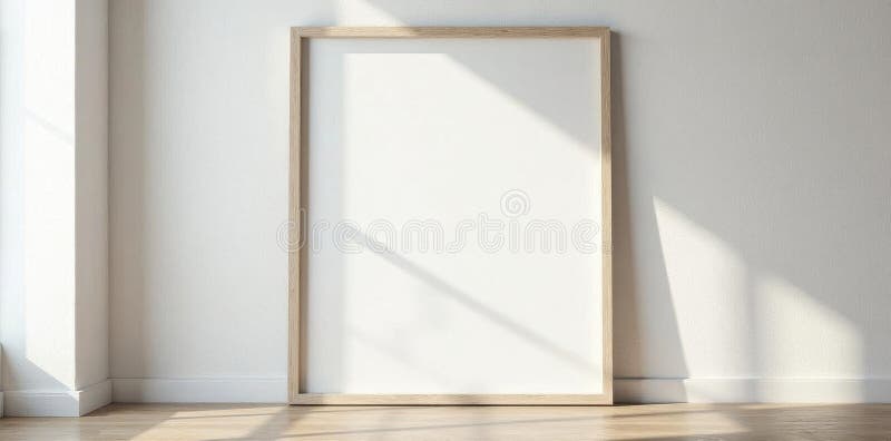 Rustic White Wood Frame Mockup, Perfect for Art Display, Gallery, Home ...