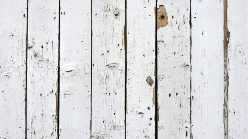 Rustic White Wooden Plank Background with Weathered Texture Details ...
