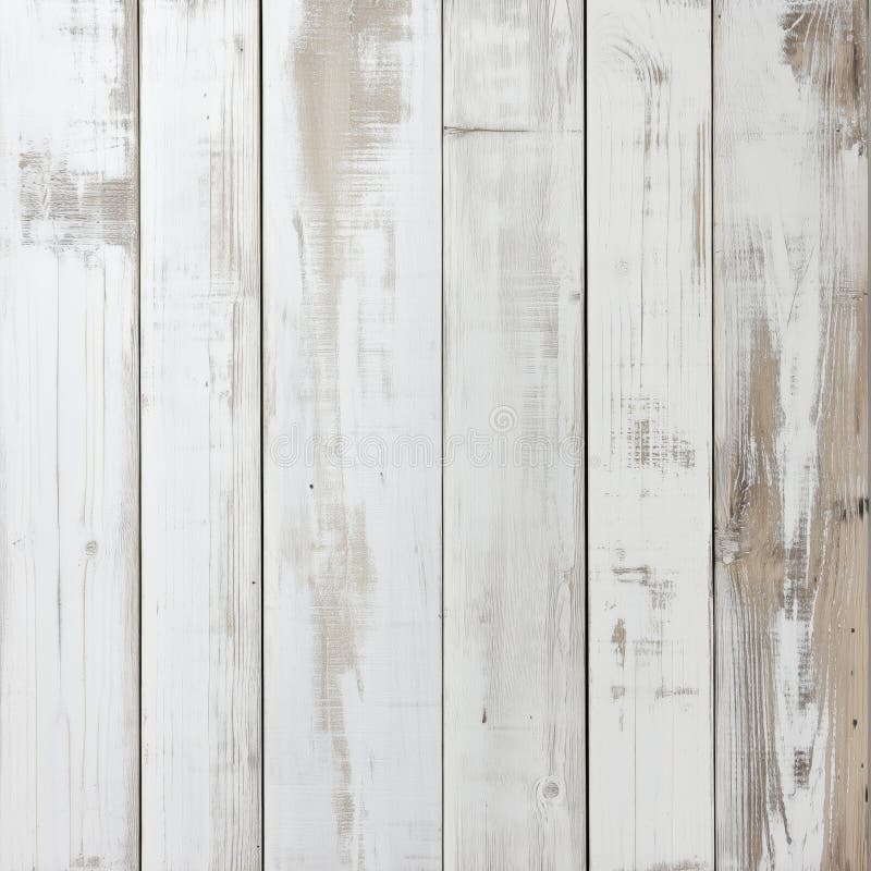Rustic White Wooden Plank Background with Weathered Texture and Natural ...