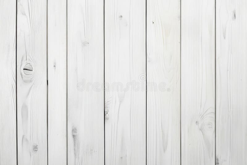 Rustic White Wooden Planks Texture on Solid Background. AI Generative ...