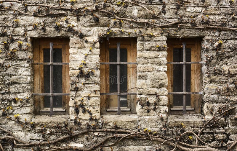 Rustic window shutters stock photo. Image of wall, wood - 43462646