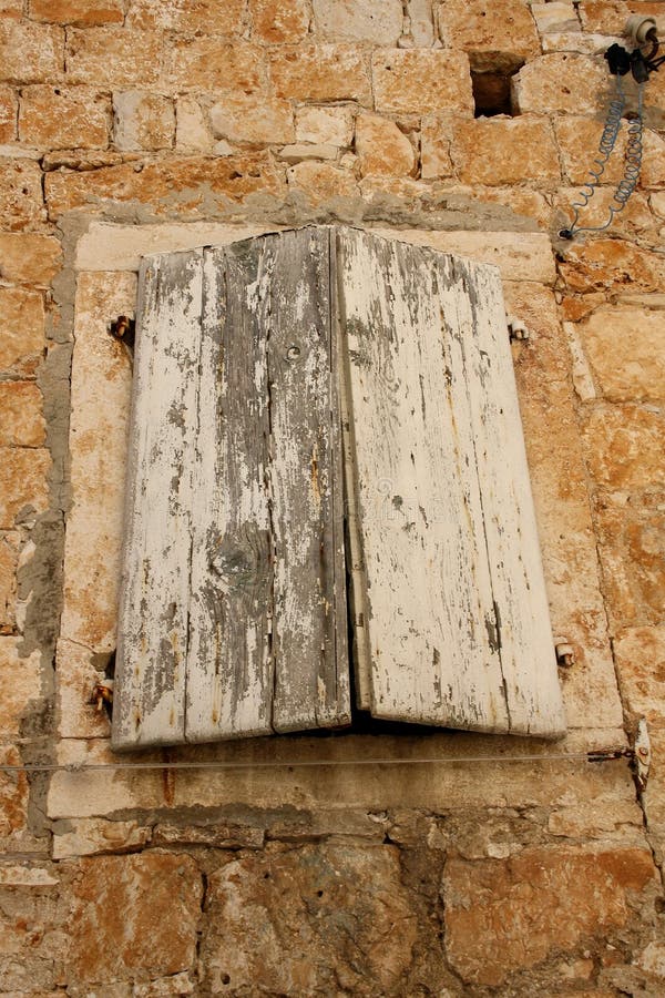 Rustic Window stock photo. Image of house, paint, croatia - 52612272