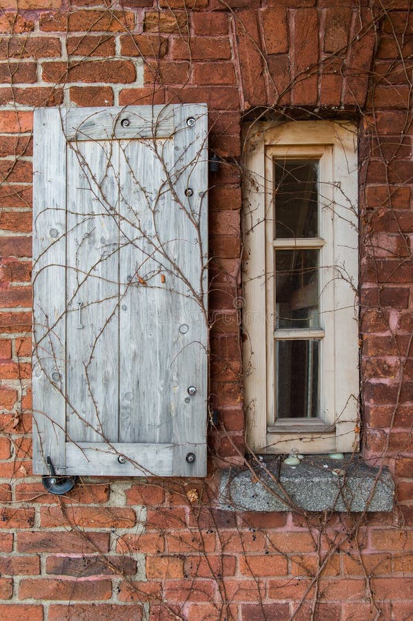 Rustic window stock photo. Image of orange, window, brick - 114842640