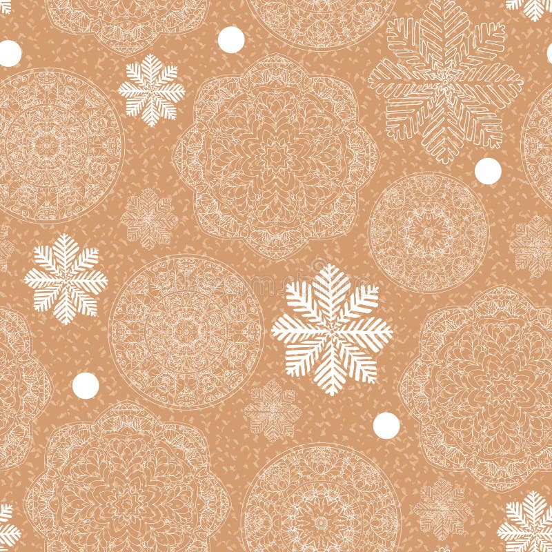 Rustic Winter Seamless Pattern Scrapbook Paper Design Merry Christmas ...