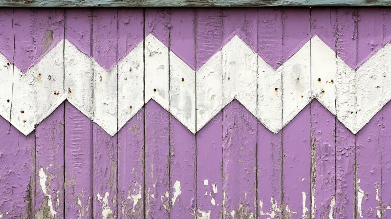 A Rustic Wood Background is Paired with a Purple and White Chevron ...