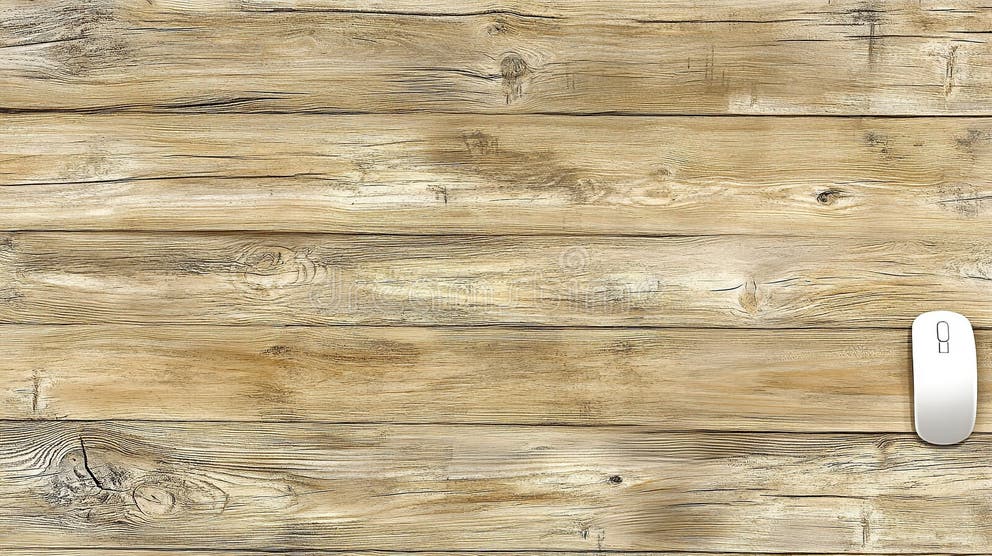 Rustic Wood Desk, Computer Mouse, Workspace, Background, Texture Stock ...