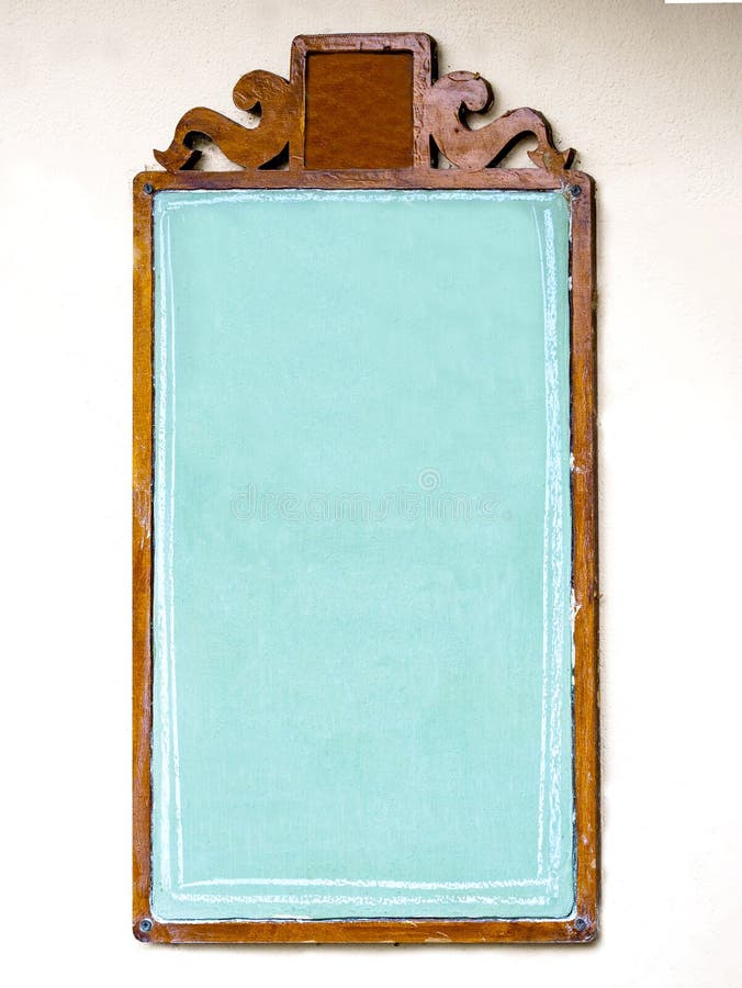 Rustic Wood Framed Vertical Chalkboard Hanging on a Wall Stock Photo ...