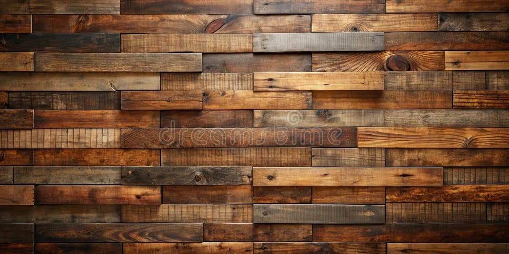 Rustic Wood Paneling Texture a Collection of Diverse Brown and Gray Wood Planks Arranged in a ...