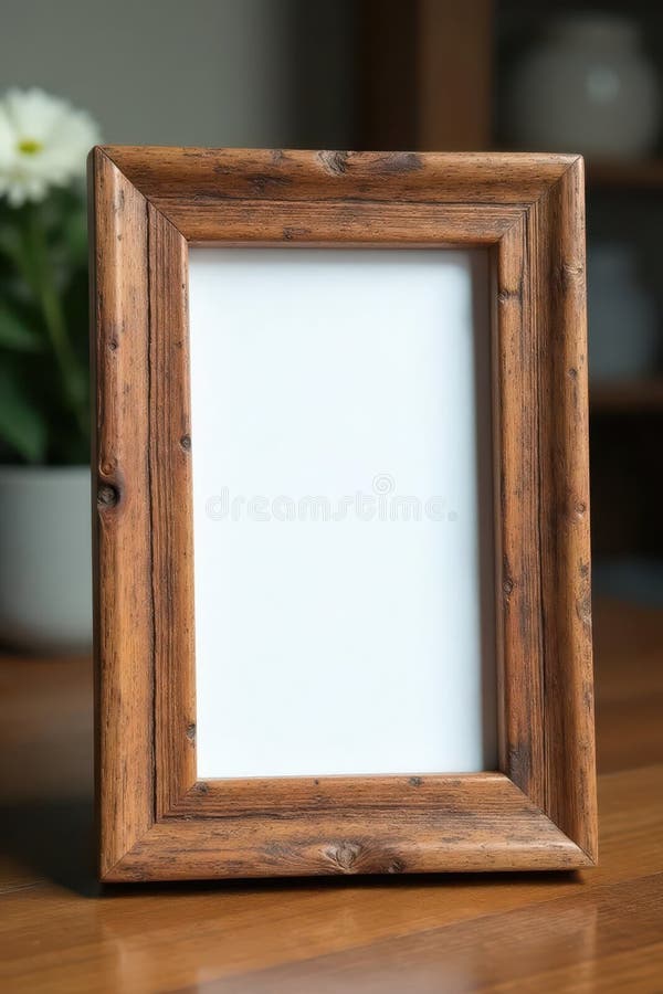 Rustic Wood Photo Frame, Natural Grain Visible, Display, Gift, Rustic ...