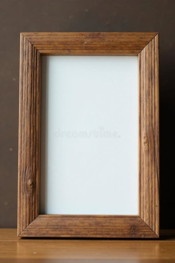 Rustic Wood Photo Frame, Natural Grain Visible, Interior Design, Wood ...