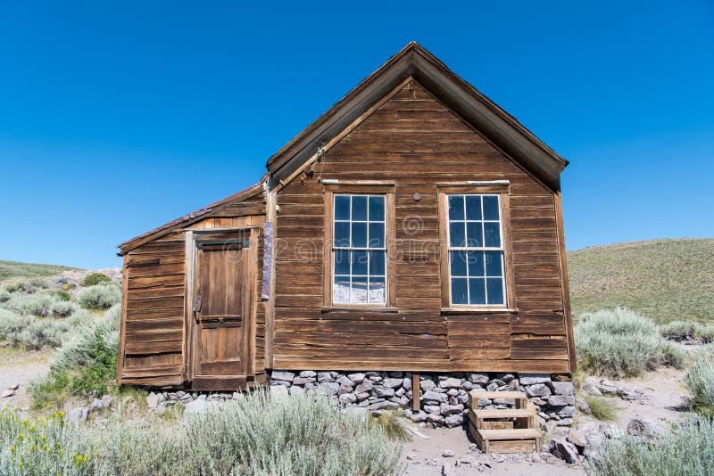 Abandoned Rustic Wood-sided Home in the Ghost Town of Bodie in ...