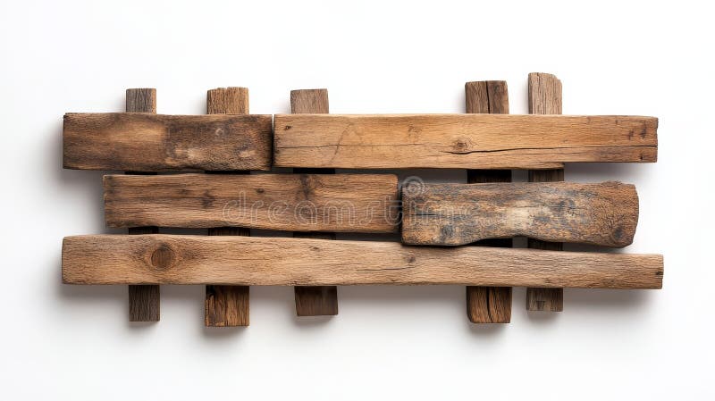 Rustic Wood Slats Assembled into a Modern Decorative Design Perfect for ...