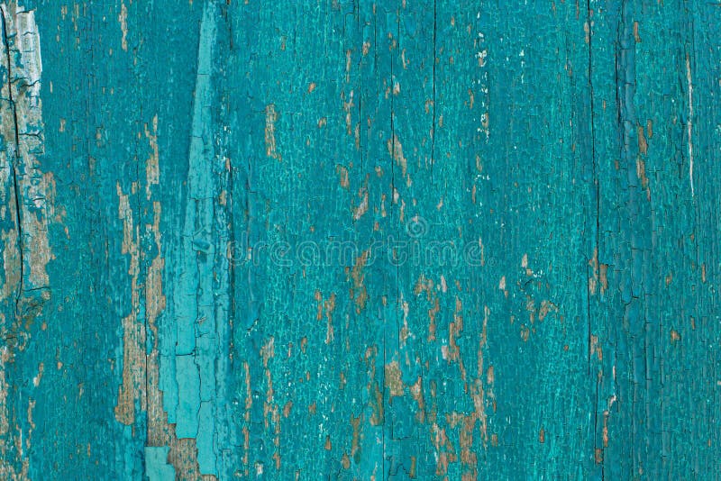 Rustic Wood Texture or Background with Scratched Turquoise Paint Stock ...