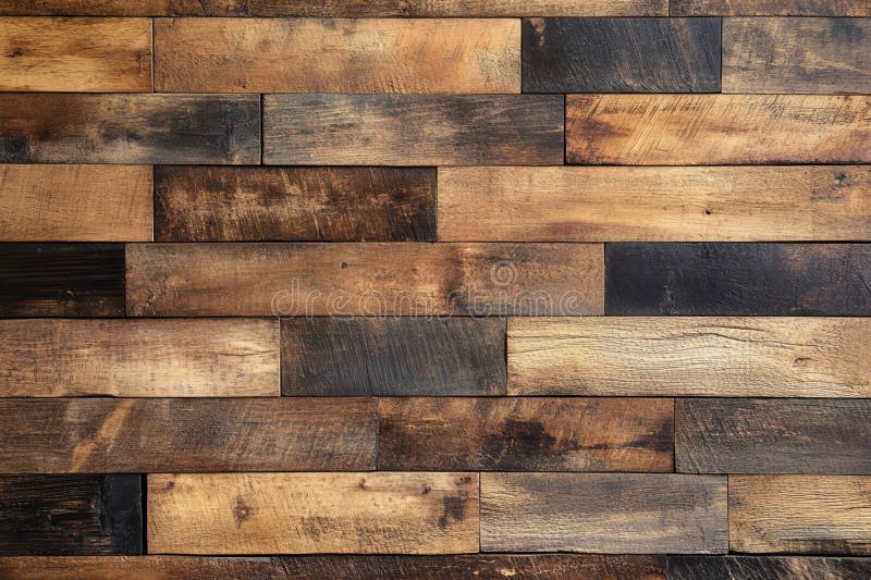 Rustic Wood Wall Paneling Background Texture Brown Tones Natural Grain ...