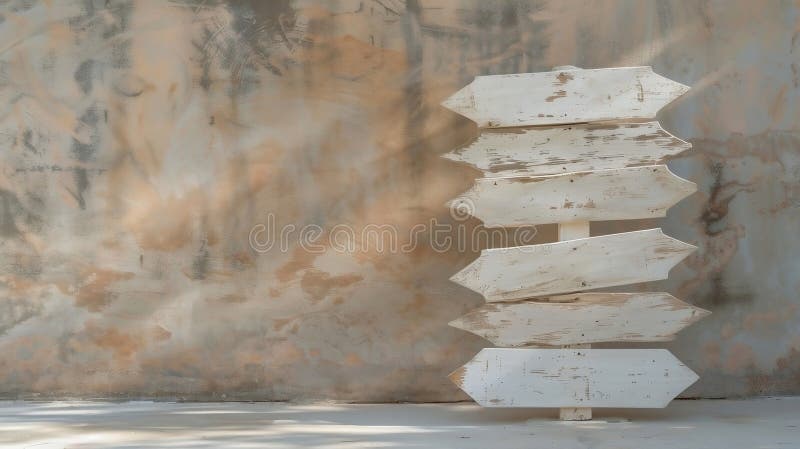 Rustic Wooden Arrow Signs for Rustic Design Projects Stock Image ...