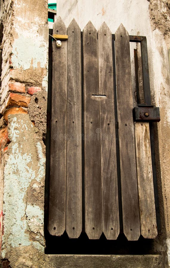 Rustic Wooden Authentic Looking Door Stock Image - Image of ...