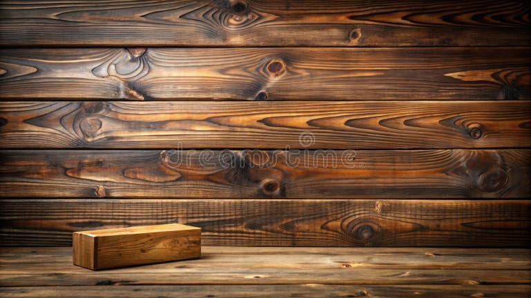 Rustic Wooden Background with a Small, Rectangular Block Perfect for ...
