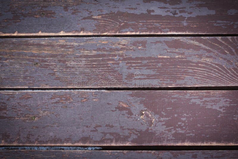 Rustic Wooden Background with Snow, Top View Stock Image - Image of ...