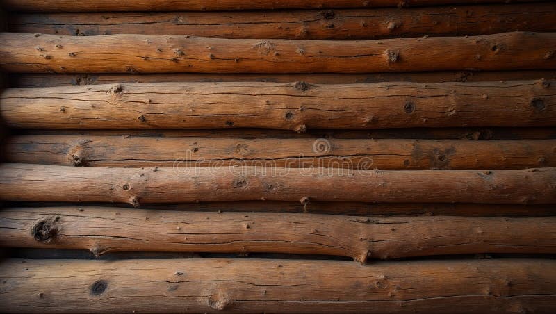 Rustic Wooden Beams with Knots and Texture Stock Illustration ...