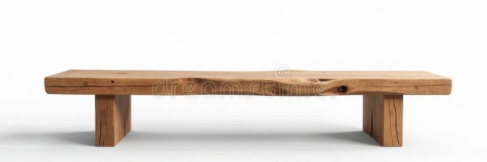 Rustic Wooden Bench Smooth Grain White Backdrop Rustic Image Vintage ...