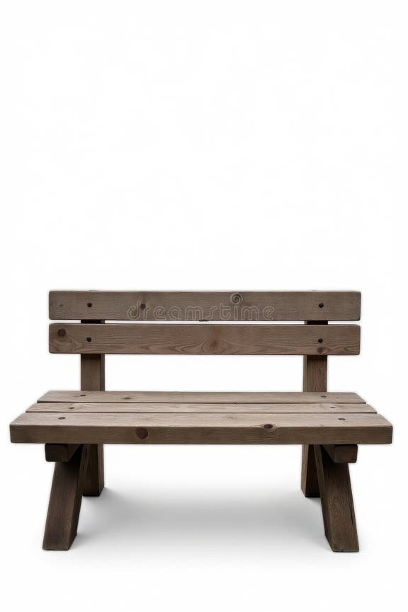 Rustic Wooden Bench, Weathered Texture, Isolated , Park Bench, Empty ...