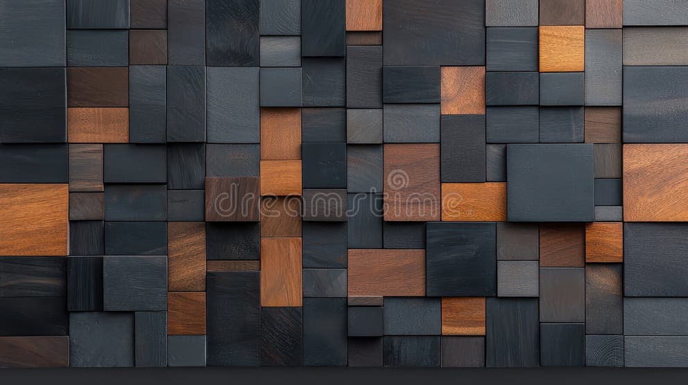Rustic Wooden Block Wall Texture, Stunning Background for Design and ...