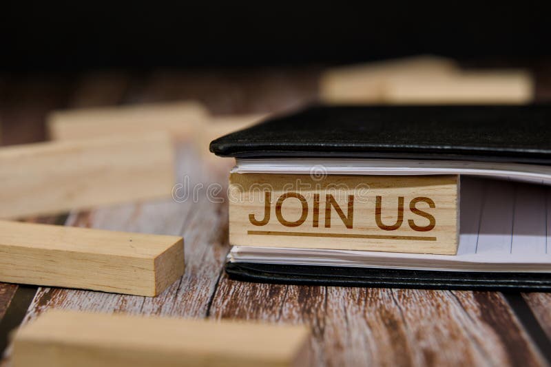Join Us Call to Action stock image. Image of game, diary - 325995843