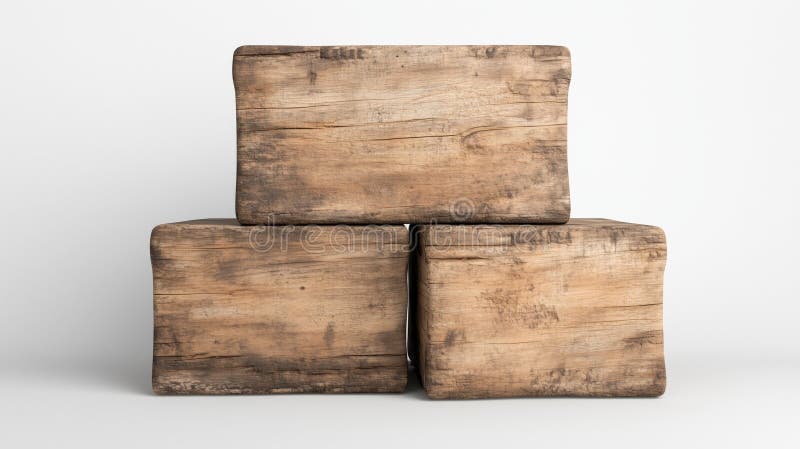 Rustic Wooden Boxes Arrangement for Design and Decoration Stock ...