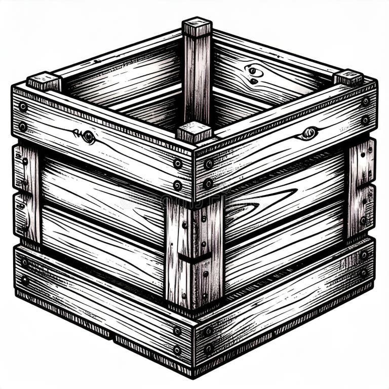 Rustic Wooden Crate Illustration Stock Illustrations – 1,813 Rustic ...