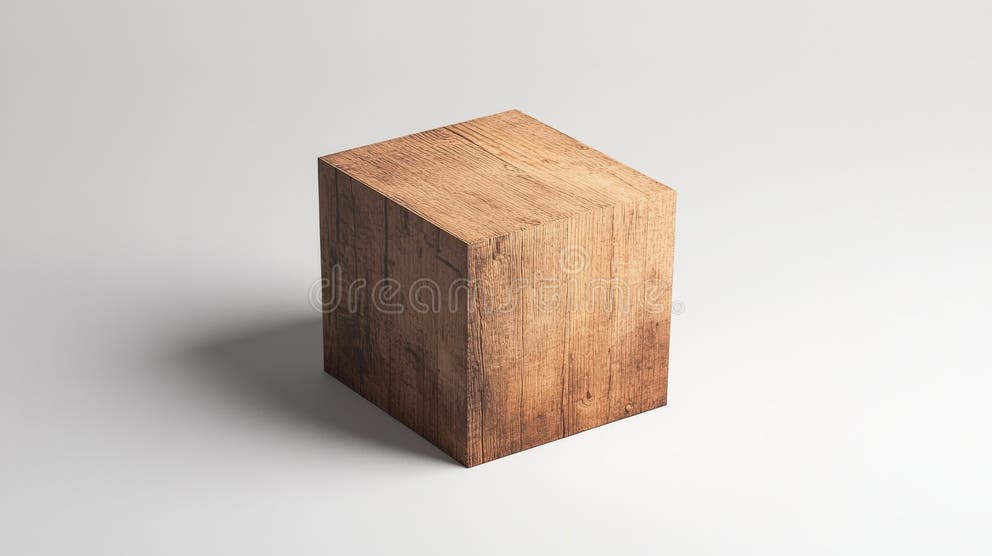 Rustic Wooden Cube Serves As a Studio Backdrop for a Minimalist Product ...
