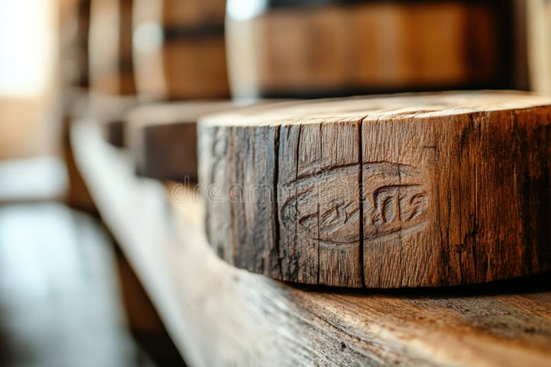 Rustic Wooden Distillery Sign Depicting Heritage and Craftsmanship ...