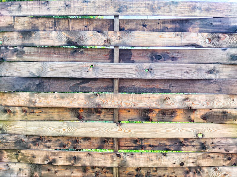 A Rustic Wooden Fence Features Rich Textures and Patterns, Creating a ...