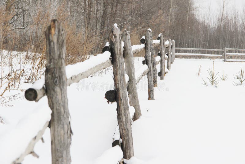Rustic wooden fence stock image. Image of fence, rude - 76657865