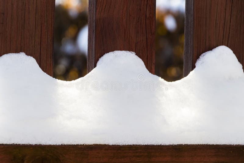 Rustic wooden fence stock image. Image of freezing, cool - 214878221