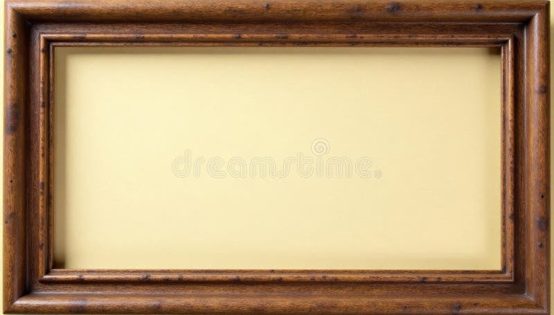 Rustic Wooden Frame, Beige Mat, Vintage Style, Style, Aged Stock ...