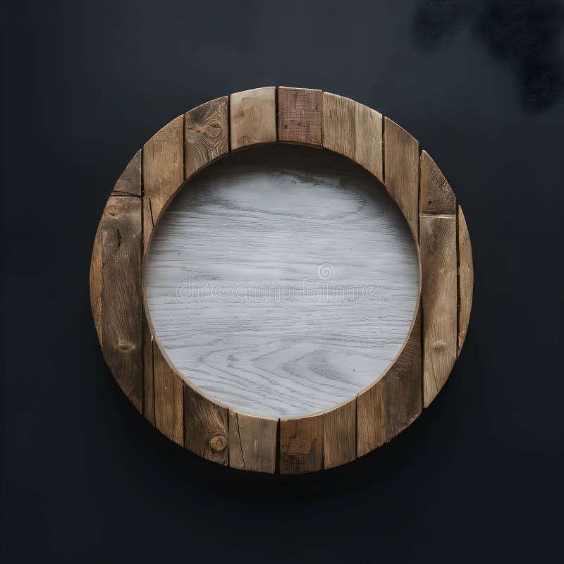 Rustic Wooden Frame, Dark Background, Grain Pattern, Minimalist ...